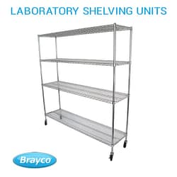 Buy Laboratory Shelving Units, 4-Tier Lab Shelving System