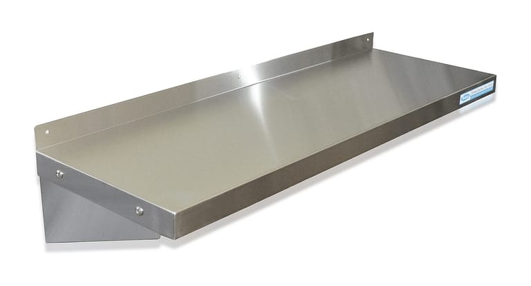 Stainless Steel Solid Wall Shelf, 900 X 300mm deep - Brayco Commercial ...