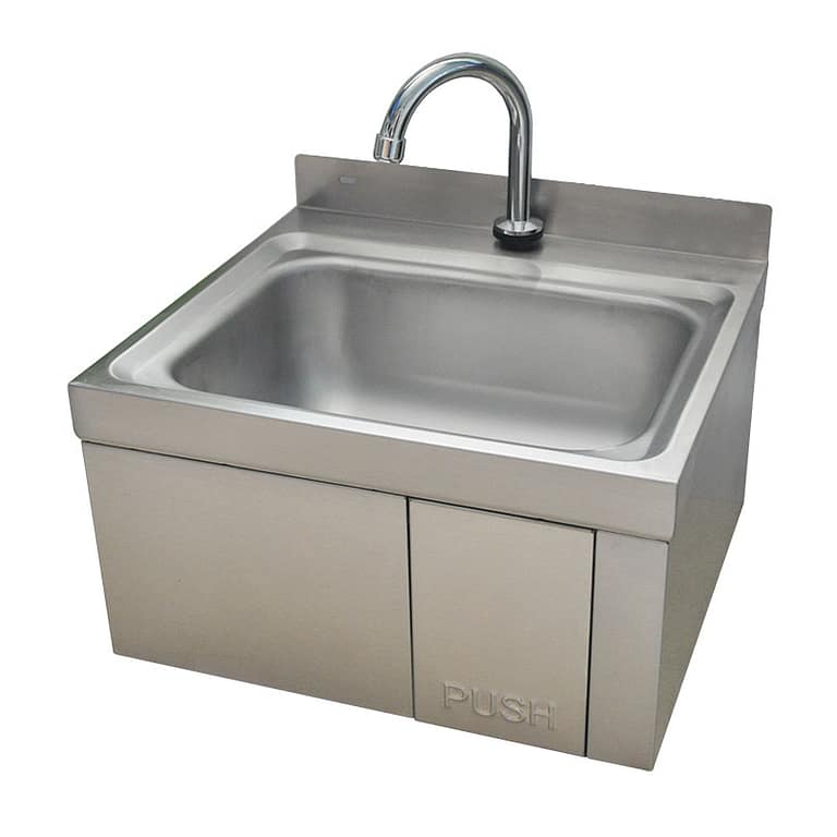 Knee Operated Sink | Hand Wash Basin | Knee Operatd Tap Through