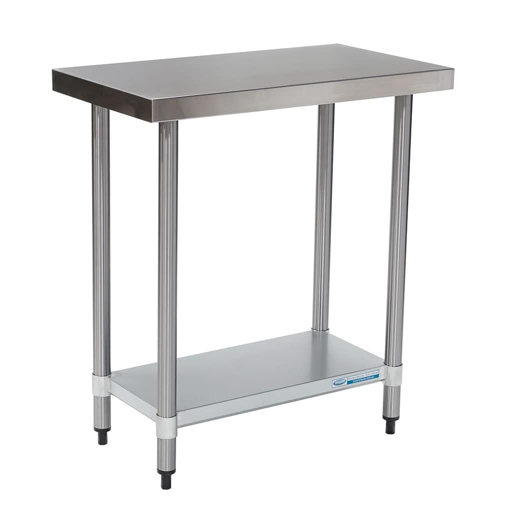 Commercial Grade Stainless Steel Flat Bench 800 x 450 x 900mm high ...