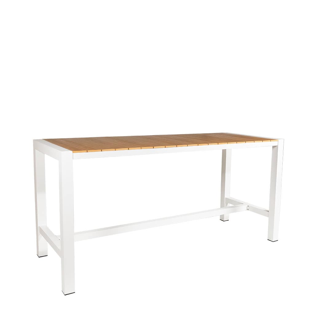 Cannes Aluminium Outdoor Bar Table with Polywood Top 230 x 90cm ...