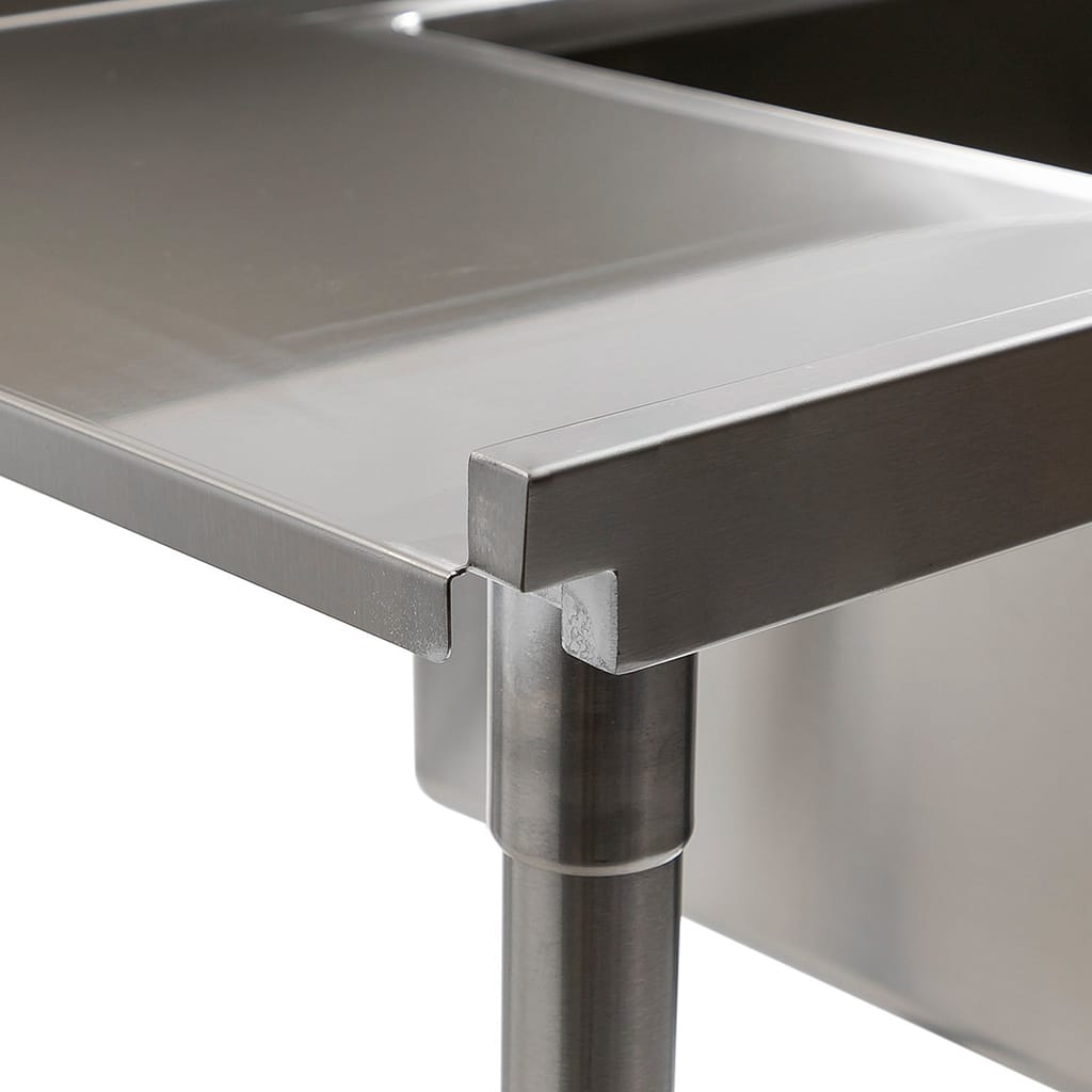 Stainless Dishwasher Inlet Bench, Left Configuration. 1200 x 700 x ...