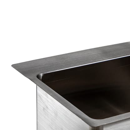 18Lt Single Inset Stainless Steel Bowl with Tap Lip