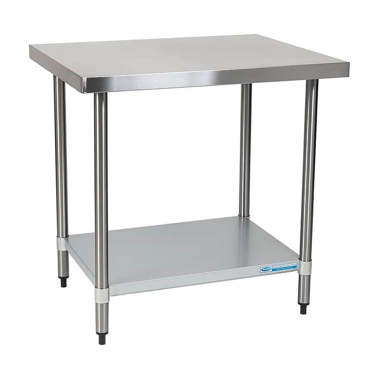 Economy 430 Grade Stainless Steel Flat Bench 900 x 700 x 900mm high ...