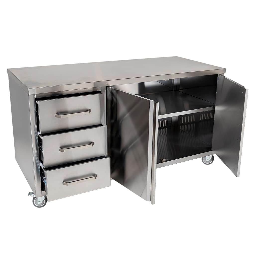 Stainless Steel Commercial BBQ Cabinet, 1600 x 700 x 900mm high ...