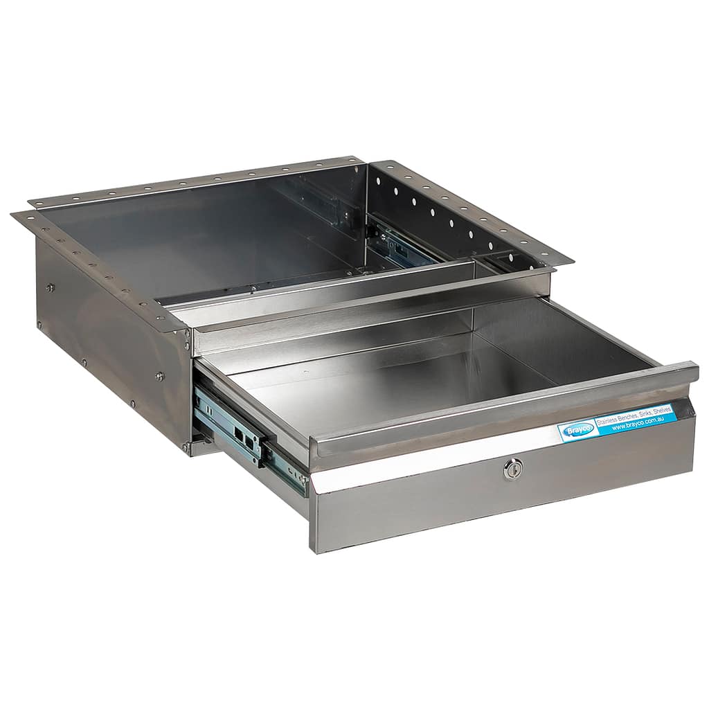 Single Underbench drawer for Stainless Benches - Brayco Commercial Pty Ltd