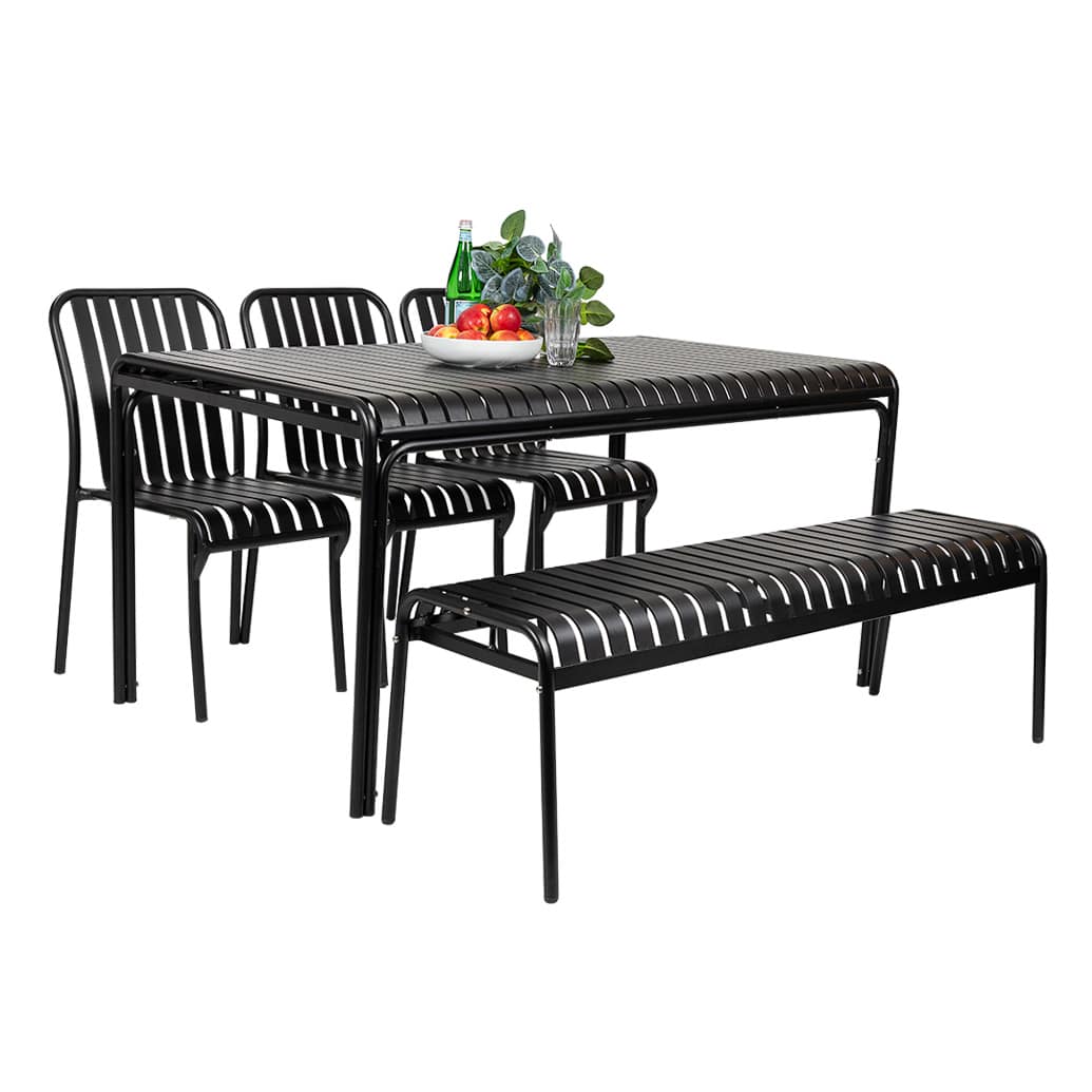 Luisa Aluminium Dining Table 120 x 80cm - Brayco