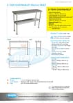 Stainless Steel Over Bench Shelf 2-Tier, 1150 X 350mm - Brayco ...