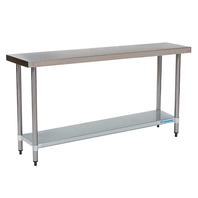 Commercial Grade Stainless Steel Flat Bench 1500 x 450 x 900mm high ...