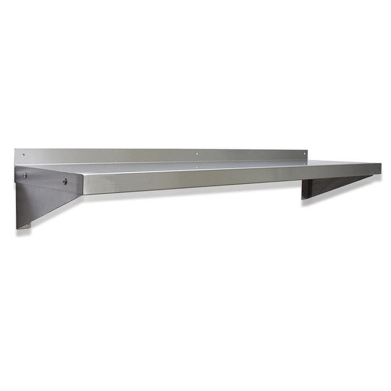 Stainless Steel Solid Wall Shelf, 1500 X 300mm deep - Brayco Commercial ...