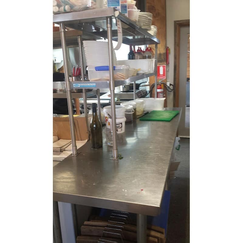 Stainless Steel Over Bench Shelf 2-Tier, 1450 X 350mm - Brayco ...