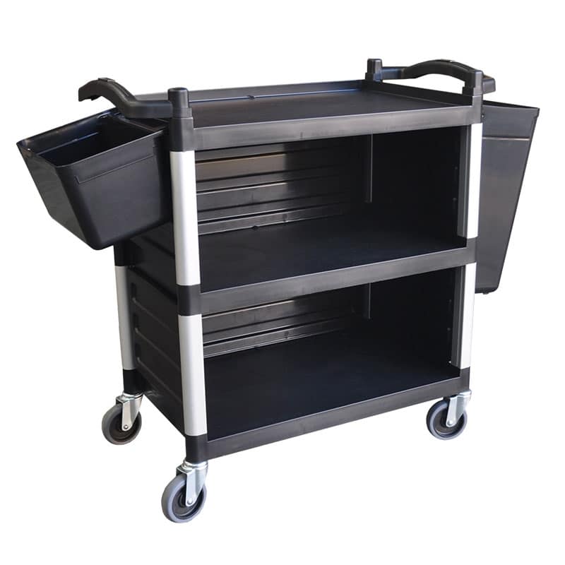 Polypropylene Catering Trolley, 3-Tier With Castors, 823 X 410 x 850mm ...