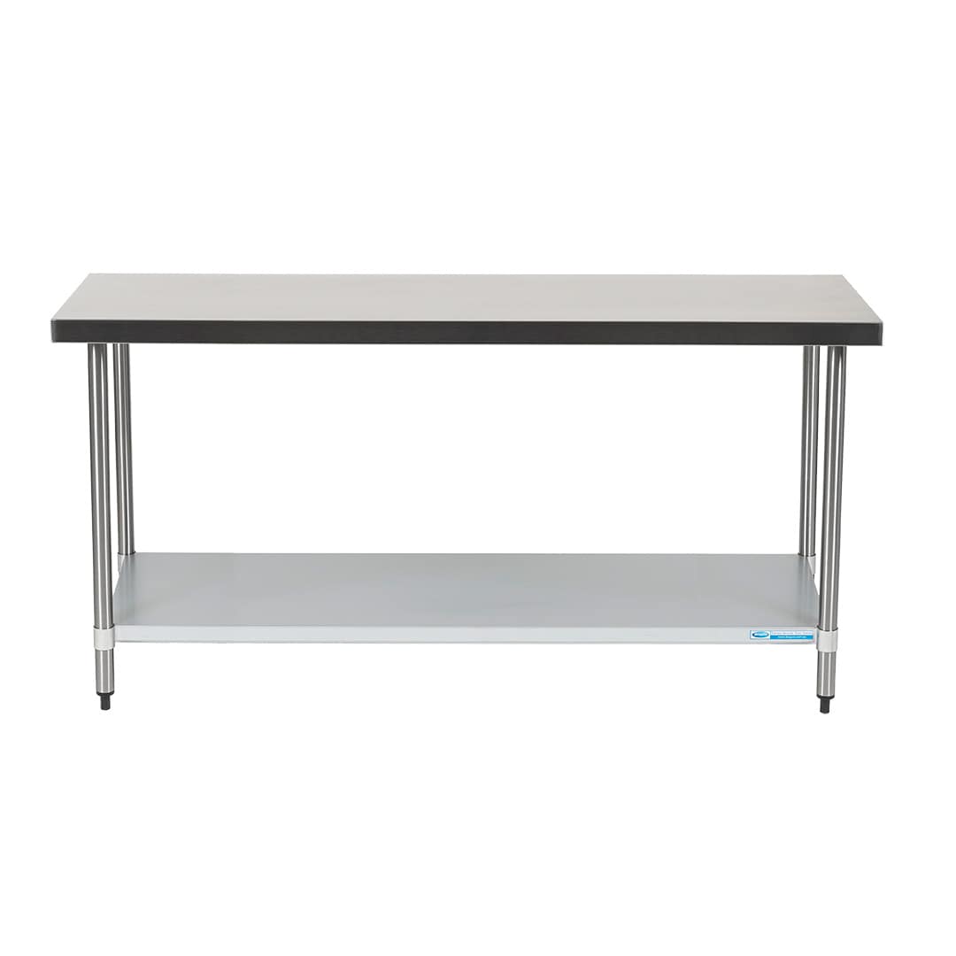 Economy 430 Grade Stainless Steel Flat Bench 1800 x 700 x 900mm high ...