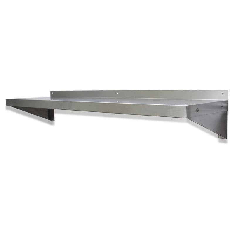 Stainless Steel Solid Wall Shelf, 1500 X 450mm deep - Brayco Commercial ...