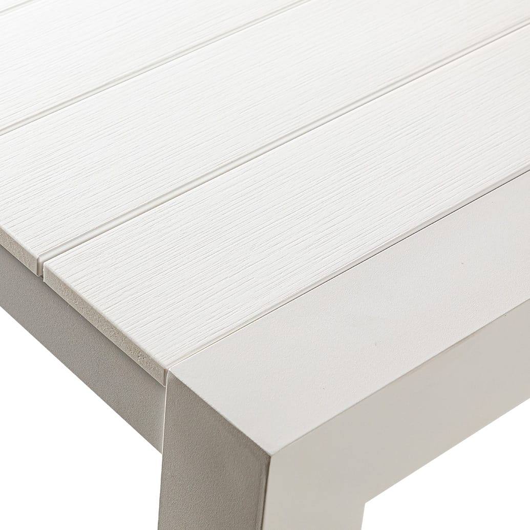 Corsica Aluminium Outdoor Dining Table with Polywood Top 230 x 90cm ...