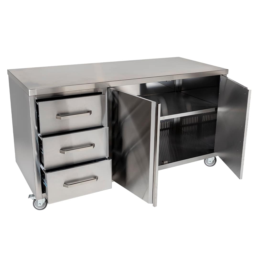 Stainless Steel Commercial BBQ Cabinet, 1600 x 700 x 900mm high ...