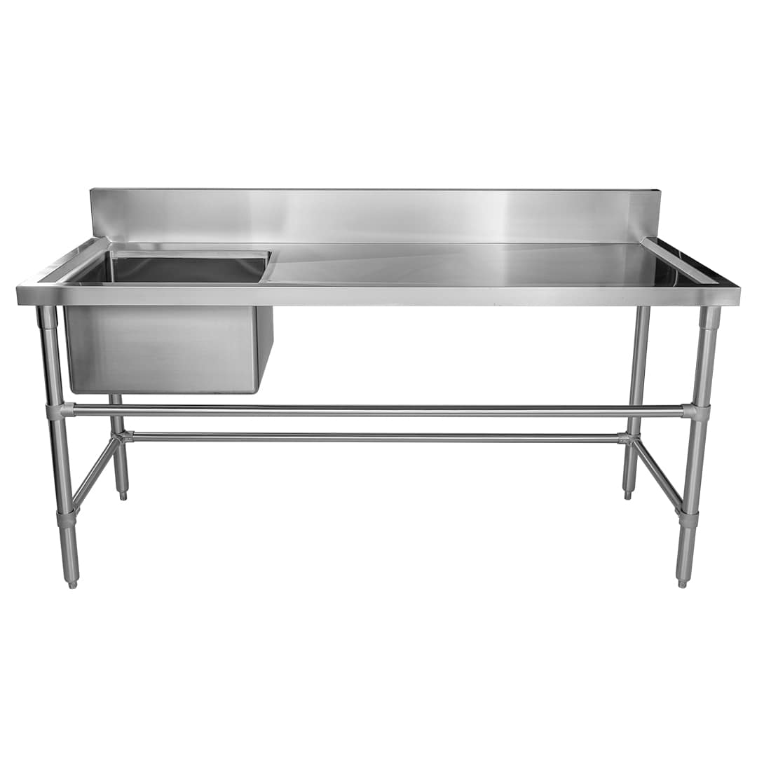 Stainless Steel Catering Sink - Right Bench, 1800 x 700 x 900mm high ...