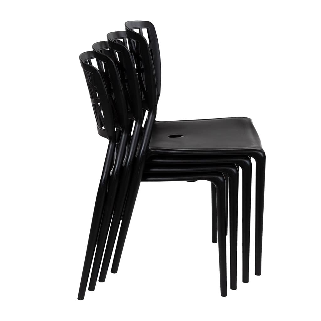 Tolix Chairs | Replica Xavier Pauchard | Matt Black Tolix Chair