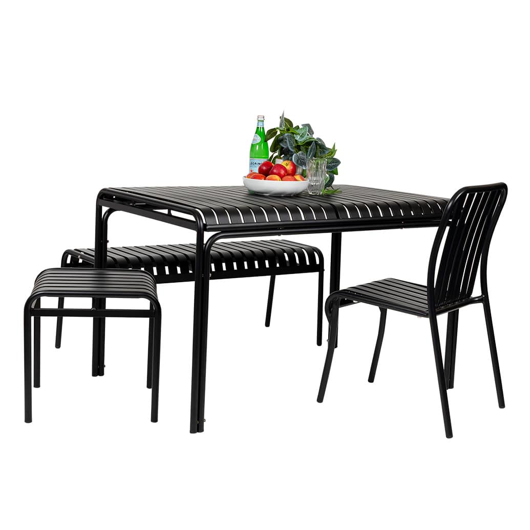 Luisa Aluminium Dining Table 120 x 80cm - Brayco