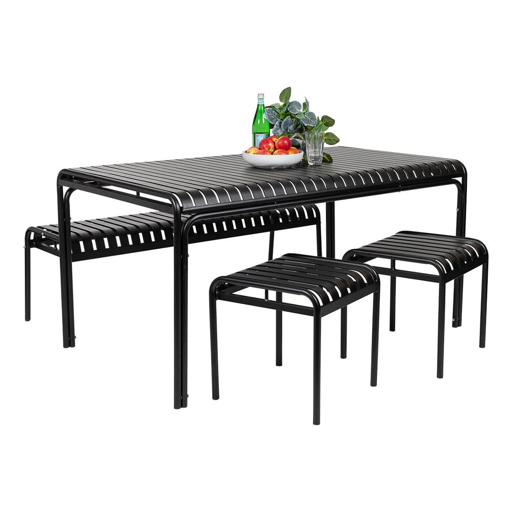 Luisa Aluminium Dining Table 120 x 80cm - Brayco