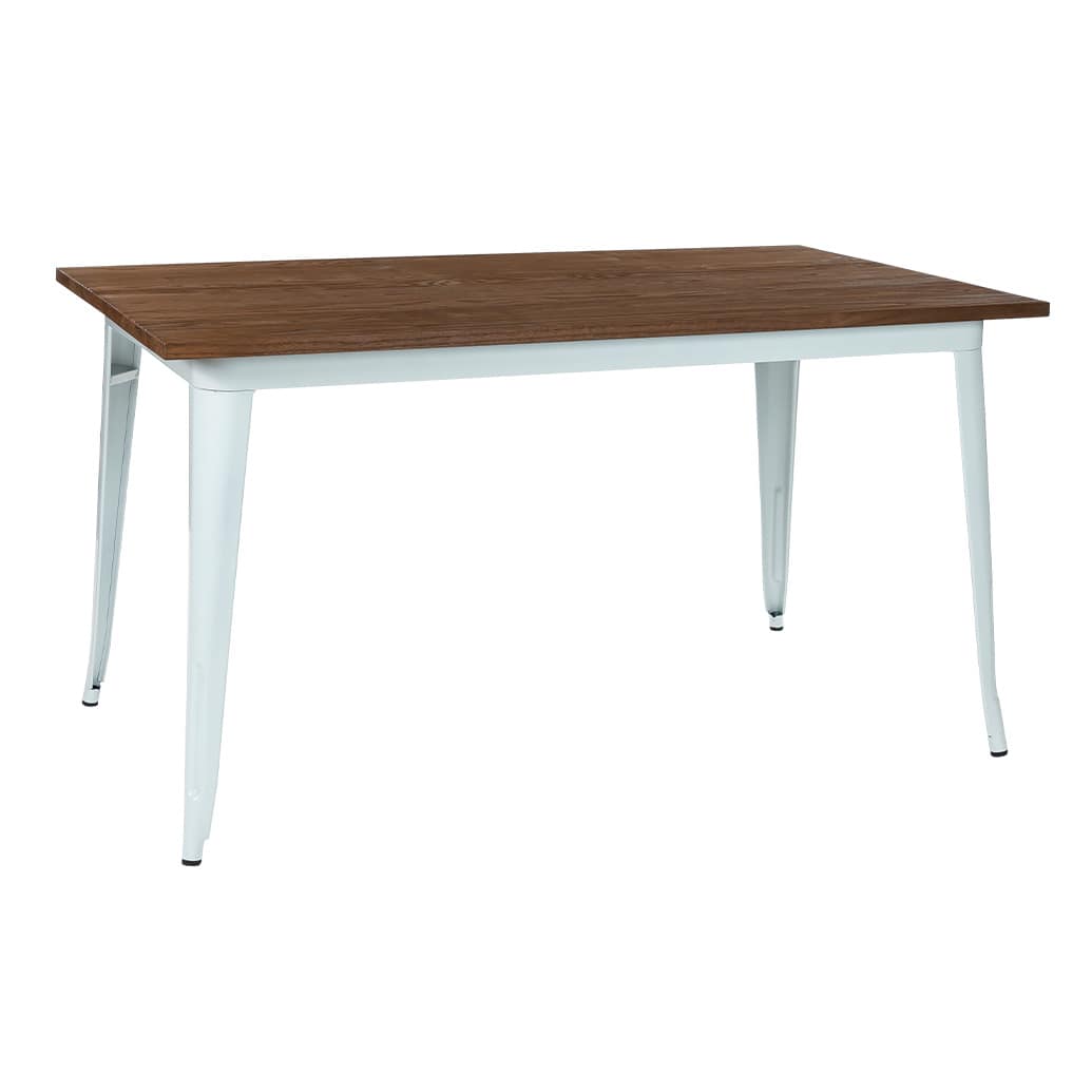 Replica Tolix Wooden Top Table, 140 x 80 x 75cm high - Brayco ...