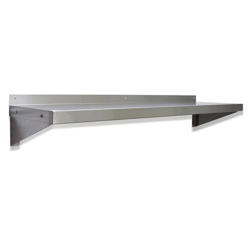 Stainless Steel Solid Wall Shelf, 1500 X 300mm deep - Brayco Commercial ...
